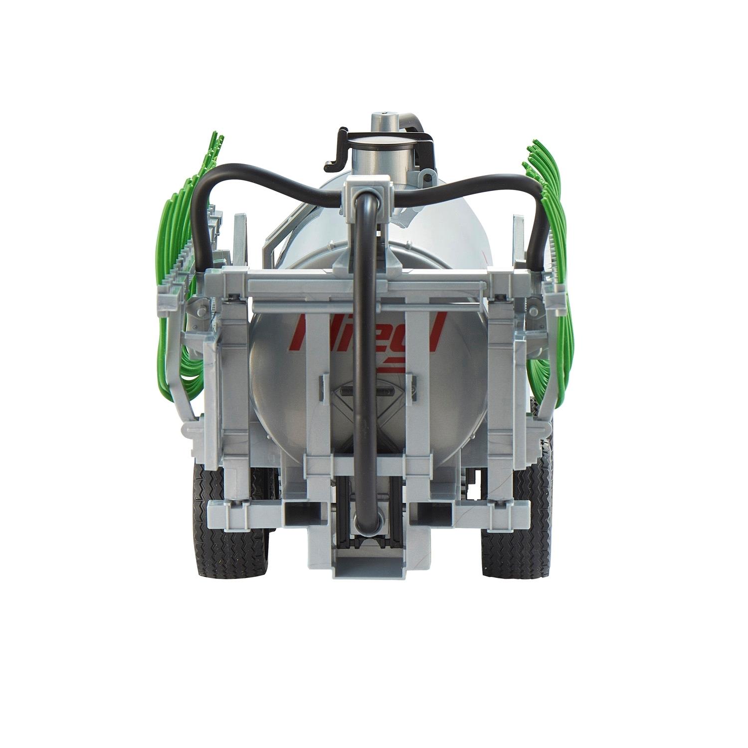 Steyr Fanshop. Fliegl barrel trailer with spread tubes